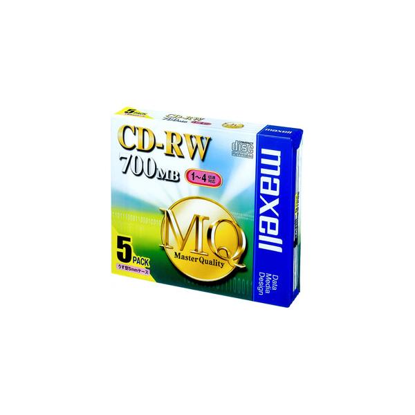 在庫状況：お取り寄せ/3日〜4日で出荷/◆データ用(CD-RW MQシリーズ(1〜4倍速対応))◆低エラーレート、高信頼CD-RW用MQディスク。◆繰り返し記録・消去が可能な(書き換え型)タイプ。/[CDRW80MQS1P5S]