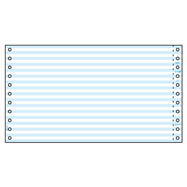 在庫状況：お取り寄せ/1996年02月 発売/◆ストックフォーム 10×5 1/2 ヨコアミ ブルー 単式 1000シート/[GP08B]