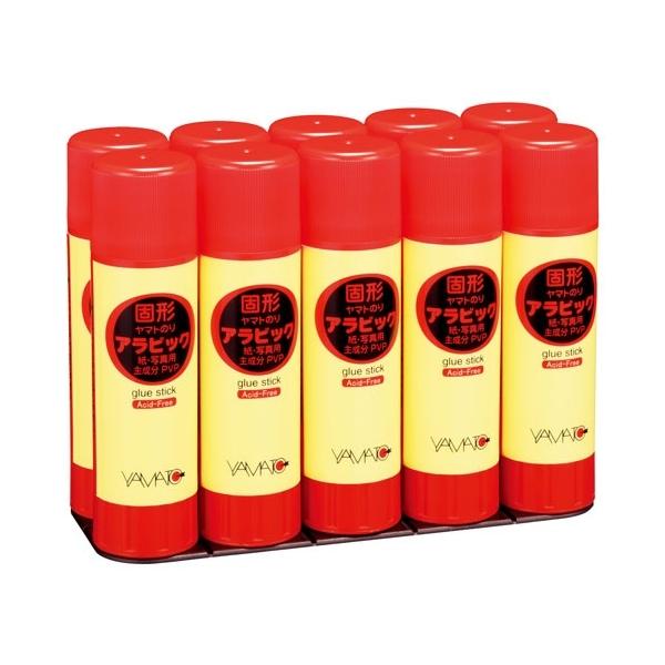 在庫状況：お取り寄せ/お届け：2〜3週間/◆スタンダードなアラビックデザイン!ソフトタッチで塗りあじなめらかな、スティックのり。◆パッケージは、スタンダードなアラビックデザインの(固形アラビック YSシリーズ)のお徳用です。10本入りのプロ...