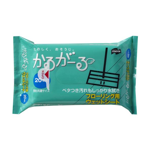在庫状況：在庫あり/※白木床、石床、たたみ、特殊な床(漆や鏡面仕上げ等)には使用しないでください。◆かるがる拭けるフローリング用ウェットシート。◆フローリング床、Pタイル、ビニール床にご使用いただけます。・サイズ(約)：20×30cm/[フ...