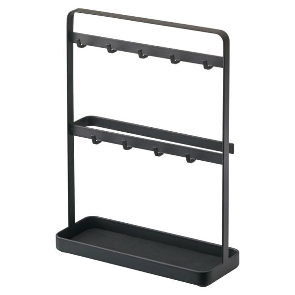 在庫状況：お取り寄せ/3日〜5日で出荷/◆はがきや印鑑なども収納出来る便利なトレイ付きで上下2段式のキーフックスタンド。◆スリムでシンプルなデザインだから玄関やリビングなど、置き場所に困りません。/[02778ヤマジツ]