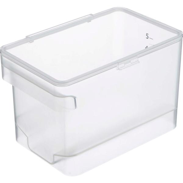 在庫状況：お取り寄せ/お届け：約2週間/◆システムキッチンの引き出しに合うスタイリッシュな米びつ。◆蓋をパチッとロックしておけば、お米を湿気と酸化から防いでくれます。◆炊飯器の横に置いておけば作業もスムーズ。/[03379ヤマジツ]