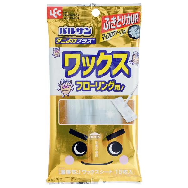 在庫状況：お取り寄せ/◆激落ちくんと殺虫剤のバルサンが共同開発!◆ワックスがけついでにダニ除け効果も得られるシート◆樹脂塗装された木製のフローリング床に汚れを落としながらワックス効果、ダニ除け効果が得られます◆マイクロファイバー配合で汚れの...