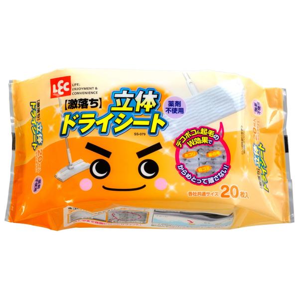 在庫状況：お取り寄せ/◆ホコリを取り込みやすいデコボコ状の立体シート◆フローリングや畳のから拭きにご利用いただけます◆掃除機をかけにくいソファの下や階段のお掃除にも役立ちます/[SS079ドライシト]