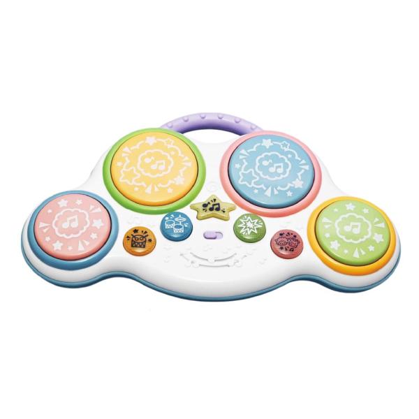 在庫状況：お取り寄せ/2025年09月 発売/※画像はイメージです。実際の商品とは異なる場合がございます。4つのパッドをたたいて楽しいドラム遊び! モードを切り替えるといろんな音をだすことができます。自分のリズムでたたいたり、内蔵されたメロ...