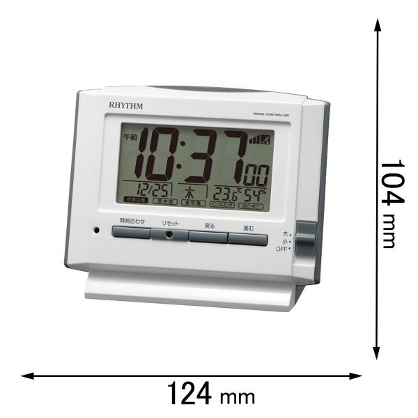 在庫状況：お取り寄せ/3日〜6日で出荷/◆便利な環境目安表示付デジタル時計です。◆サイズ：104×124×50mm(H×W×D)◆カレンダー表示　◆温度表示　◆湿度表示