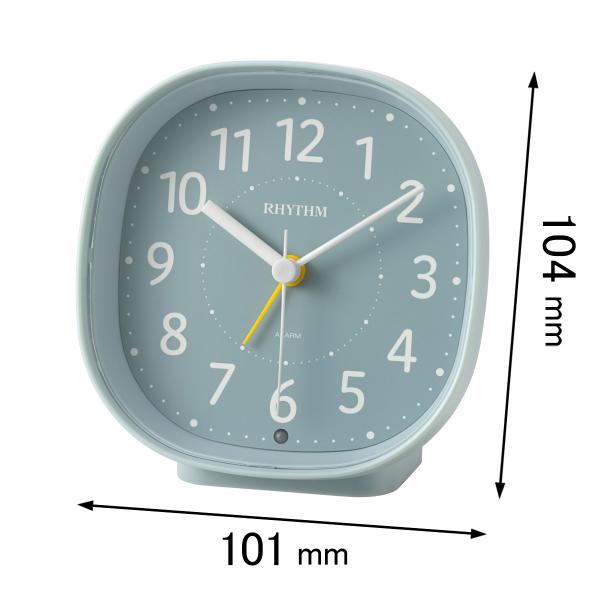 在庫状況：在庫僅少/2023年08月 発売/◆見やすい大きめの文字板と、柔らかいフォルムが、くらしになじみやすいクオーツめざまし時計◆サイズ：104×101×57mm(H×W×D)◆電子音アラーム　◆ユニバーサルデザインフォント使用　◆スヌ...