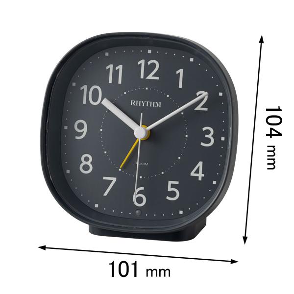 在庫状況：お取り寄せ/3日〜6日で出荷/2023年08月 発売/◆見やすい大きめの文字板と、柔らかいフォルムが、くらしになじみやすいクオーツめざまし時計◆サイズ：104×101×57mm(H×W×D)◆電子音アラーム　◆ユニバーサルデザイン...