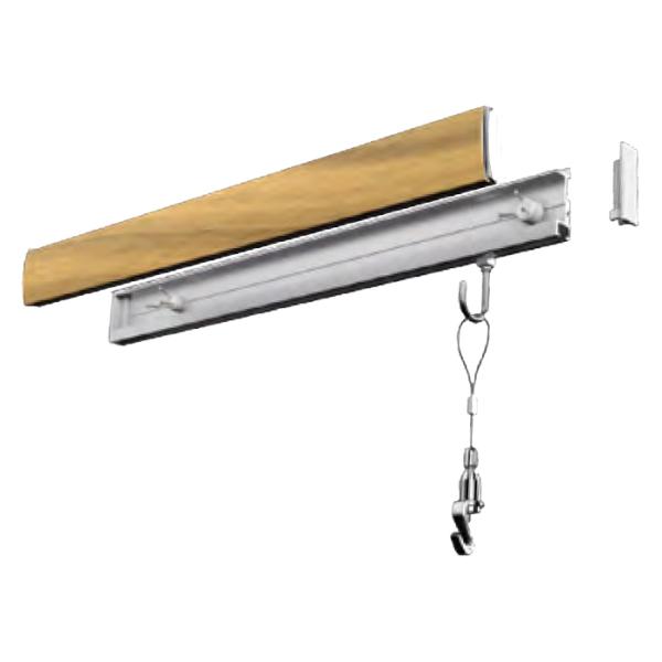 在庫状況：お取り寄せ/7日〜10日で出荷/※カケレール木目調は石こうボード壁(厚さ9mm以上)、木壁(厚さ5mm以上)用です。◆お部屋になじむナチュラルな木目模様◆石こう釘で取り付け簡単、抜いた後も目立ちません。◆耐荷重は安心の5kg。/[...