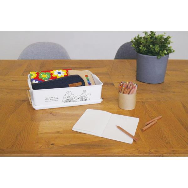 在庫状況：お取り寄せ/お届け：1〜2週間/※諸般の事情により、予告なく仕様の変更がある場合がございます。◆パチッと留まるフタ付収納BOX◆マルチにご使用できます◆同商品で積み重ねて省スペース収納・サイズ(約)：幅275×奥行190×高さ85...