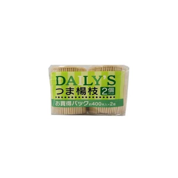 在庫状況：お取り寄せ/7日〜10日で出荷/※商品画像とデザイン・カラーが異なる場合がございます。予めご了承下さい。◆2個パック(約400本入×2個)/[DAILYSツマヨウジ2パツク]