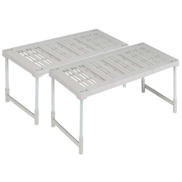 在庫状況：在庫あり/◆クローゼット、押入れのデッドスペースを有効活用できる収納棚です。・外寸サイズ(約)：幅76〜93×奥行37×高さ36/38/40/43cm(1台あたり)・棚下サイズ(約)：幅69〜86×高さ31〜38cm・組立：お客様...