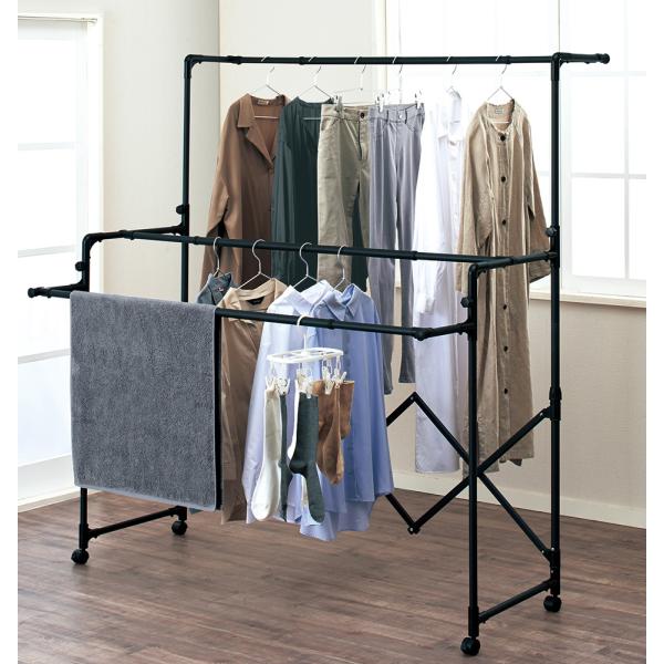 在庫状況：お取り寄せ/7日〜10日で出荷/2023年06月 発売/◆幅・高さが伸縮自在でたっぷり干せる!◆布団干しもOK◆折りたたんでスリムに収納可能/[PSBK10オリタタミシンシユク]