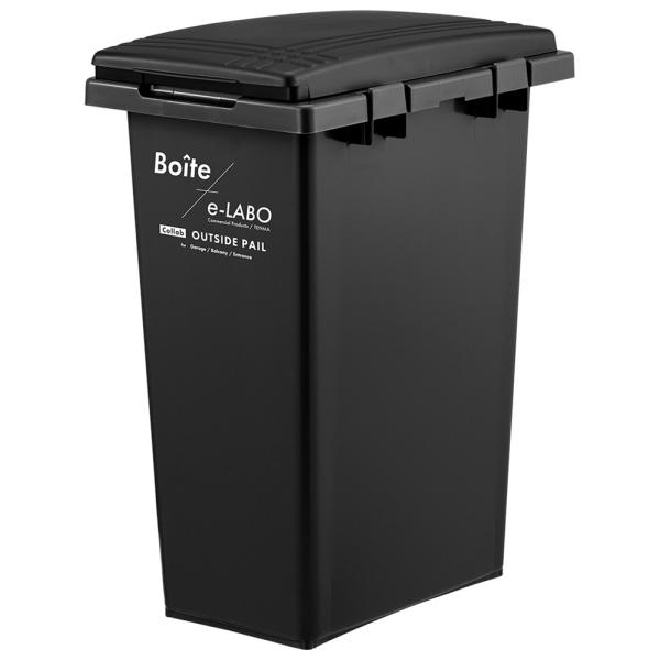 在庫状況：お取り寄せ/7日〜10日で出荷/◆横につなげて連結可能な屋外ペール◆分別量に合わせて横連結可能◆フック部分をスライドさせるだけでつなげることができる/[ELBTBP45BK]