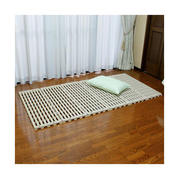 在庫状況：在庫僅少/※画像は使用イメージです。◆6枚に折りたたんで、コンパクトに収納◆すのこのバーを掛ければ、そのまま布団も干せます◆丸洗いも出来ます・サイズ(約)：幅100×長さ201×高さ3cm/[782412チヨウプラ]