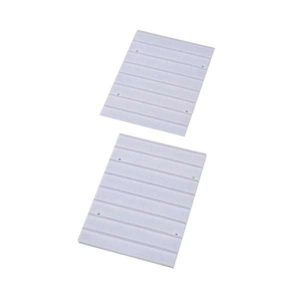 在庫状況：在庫あり/★プラスチック扉・木製扉との併用はできません●CBボックスにプラスチック引出し、バスケット、棚等を取付ける際に必要なレールボードです◆2枚1組◆カラー：ホワイト ◆サイズ(約)：幅25.3×高さ38.7×厚さ0.8cm ...