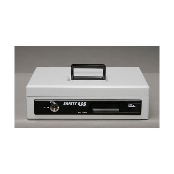 在庫状況：お取り寄せ/お届け：1〜2ヶ月/◆コインカウンタートレーと札入れのダブルトレータイプ◆高さ8cmの引出しに入る薄さ◆グリーン購入法適合商品の手提げ金庫/[SBXA5Sグレ]