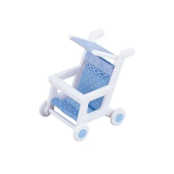 在庫状況：在庫僅少/2001年10月 発売/※画像はイメージです。実際の商品とは異なる場合がございます。白と水色のベビーカー、水玉模様がとってもかわいいです。