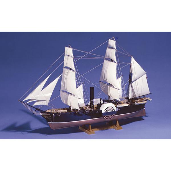 在庫状況：お取り寄せ/2022年09月 発売/※画像はイメージです。実際の商品とは異なる場合がございます。アオシマ 1/150 大型帆船 No.10 黒船(サスケハナ)です。