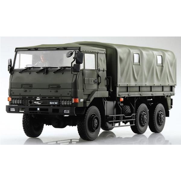 在庫状況：お取り寄せ/2021年08月 発売/※画像はイメージです。実際の商品とは異なる場合がございます。アオシマ 1/35 ミリタリーモデルキット No.1 3 1/2tトラック(SKW-477)です。