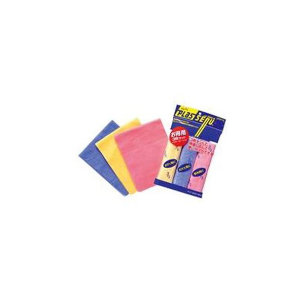 在庫状況：お取り寄せ/◆吸水性、拭き取り性に優れたプラスセーヌRサイズの3枚(3色)をひとつにパックした、経済的なお得用セット◆ボディーやガラスなど、用途別に色を変えて使い分け◆WAX成分をガラスに塗り付けてしまうような、思わぬ失敗も防ぐ/...