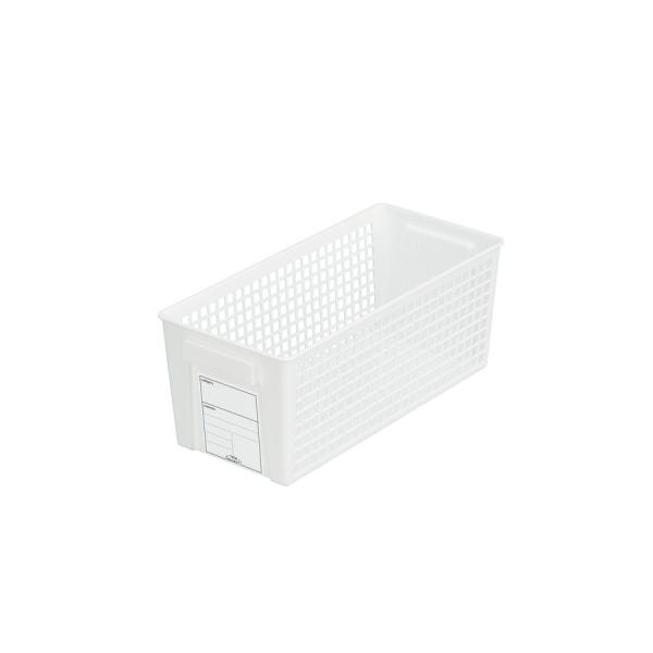 在庫状況：お取り寄せ/7日〜10日で出荷/※画像はイメージです。◆シンプルで機能性を重視したラベルを貼りやすいトリムバスケット。◆ラベル表記でスマートに整理。◆パントリーのストック収納や冷蔵庫内の整理に便利。/[4670Wイノマタ]