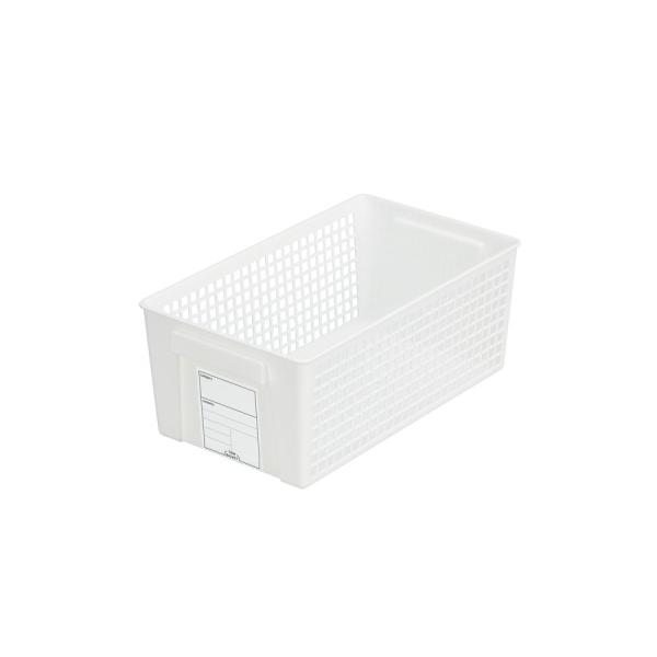 在庫状況：お取り寄せ/7日〜10日で出荷/※画像はイメージです。◆シンプルで機能性を重視したラベルを貼りやすいトリムバスケット。◆ラベル表記でスマートに整理。◆パントリーのストック収納や冷蔵庫内の整理に便利。/[4671Wイノマタ]