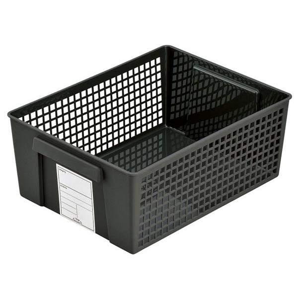 在庫状況：お取り寄せ/7日〜10日で出荷/※画像はイメージです。◆シンプルで機能性を重視したラベルを貼りやすいトリムバスケット。◆ラベル表記でスマートに整理。◆パントリーのストック収納や冷蔵庫内の整理に便利。/[4672BKイノマタ]