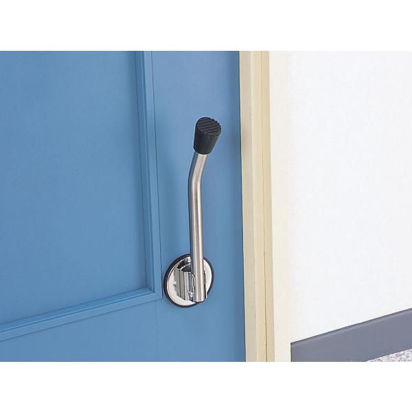 在庫状況：お取り寄せ/お届け：4月下旬以降/◆ネオジウム磁石を採用。◆強力なネオジウム磁石でスチールドアにガチッと接着し、ドアをお好みの位置で開放できます。◆ズレの少ない磁石カバーと、大型の足ゴムでがっちりドアを止めます。/[16077シミズ]