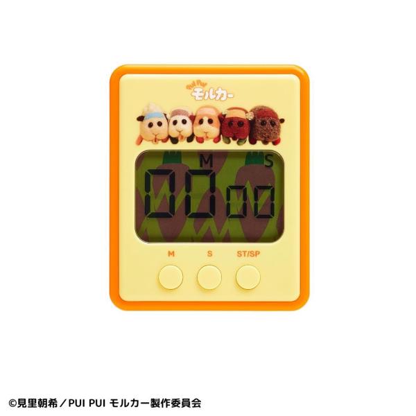 在庫状況：お取り寄せ/お届け：2〜3週間/※電池は別売です。◆ボタンを押すとPUI PUI!と鳴くよ◆時間になったらモルカーのテーマでお知らせ ◆マグネット付き!スタンドで自立もできる/[KHCT82MPU]