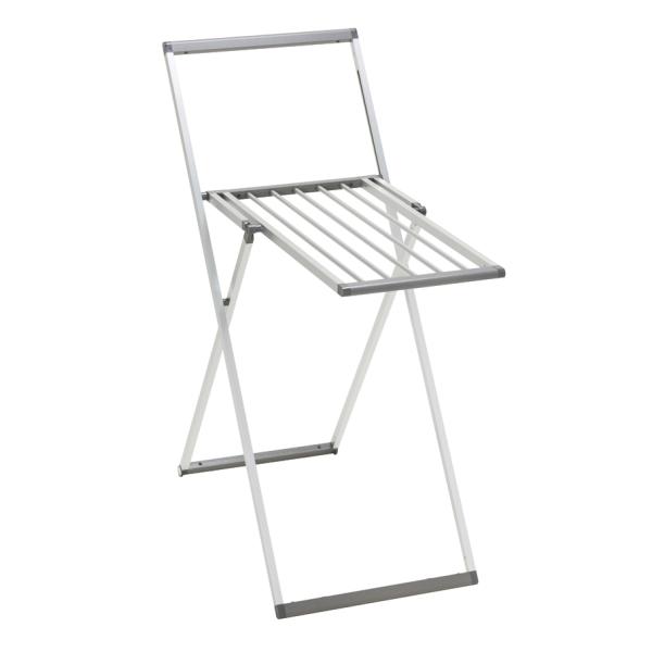 在庫状況：在庫僅少/◆アルミのシックな素材感とシンプルでムダのないフォルム、組立て不要の完成品です◆上部のサイドバーの左右から引き出せるテンションバーを使って更に多くの洗濯物が干せます◆コンパクトキャスター付で干したままの移動も簡単、ウレタ...