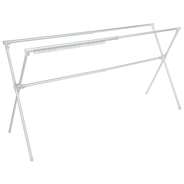 在庫状況：お取り寄せ/7日〜10日で出荷/◆軽量で耐久性のある軽量アルミ製の多機能物干し。◆吊り部(マルチハンガー)付で、ピンチやものほしハンガーが掛けられます。◆本体は伸縮式で、最大ふとん4枚が干せます。/[AFDX100LG]