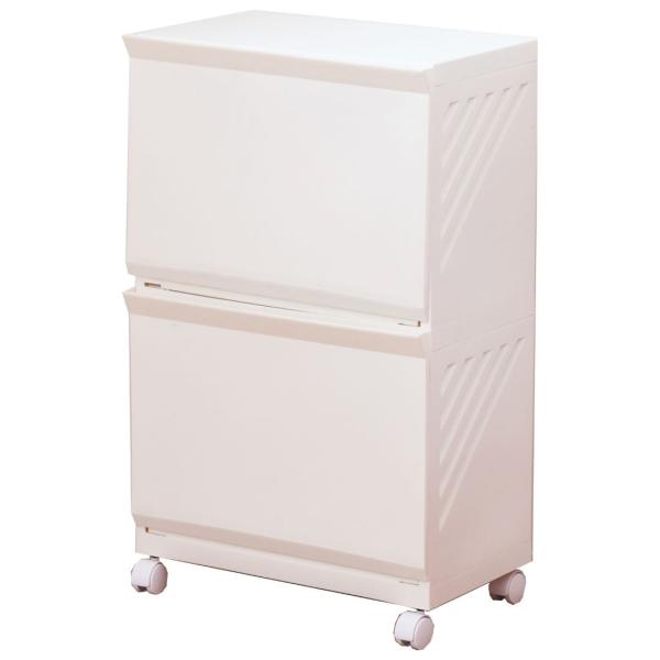 在庫状況：お取り寄せ/7日〜10日で出荷/※キャスターのみ組み立てが必要となります。◆脱衣や洗濯用品等、人に見せたくないものをすっきり収納できます。◆フラップ式扉はハンドル付きで外せばそのままバスケットに。◆本体側面、背面に空気の通り道があ...