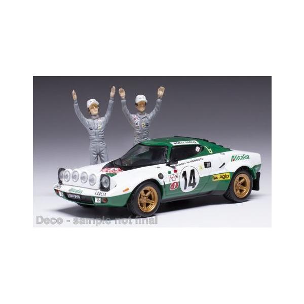 在庫状況：お取り寄せ/2023年10月 発売/※画像はイメージです。実際の商品とは異なる場合がございます。イクソ 1/43 ランチア ストラトス HF 1975年モンテカルロラリー優勝 #14 S.Munari/M.Mannucci フィギ...