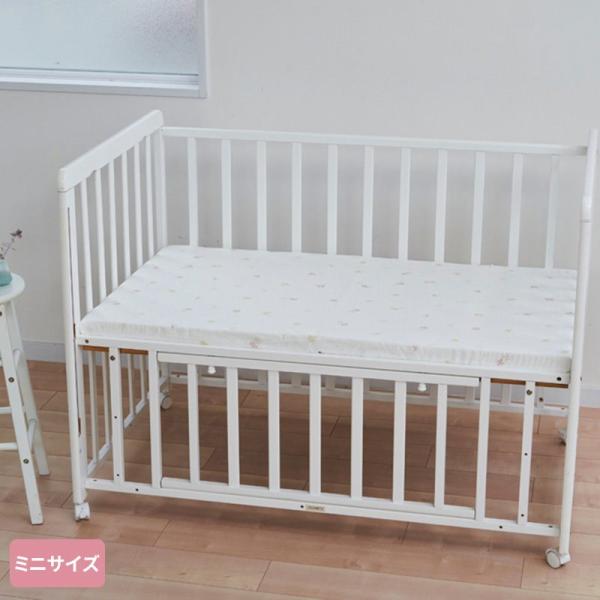 在庫状況：お取り寄せ/7日〜10日で出荷◆/※画像は使用イメージです。こちらは敷きふとん用シーツになります。◆綿100％、柔らかな肌触りの2重ガーゼにナチュラルな小花柄をプリントしました。◆ゴム仕様で、敷きふとんの付け外しが簡単。◆ミニサイ...