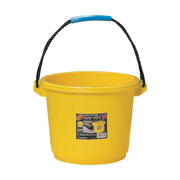 在庫状況：お取り寄せ/取引先在庫あり3日〜5日で出荷/◆柔軟性の高い原材料を使用し、割れにくいです。◆本体の口元は折り返しがついており、強度を持たせています。◆一般建築作業や壁材、モルタル等の撹拌に。/[PLB14LY]