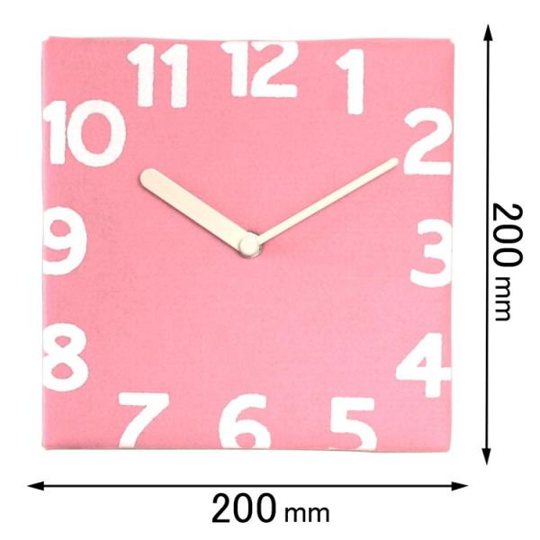 在庫状況：お取り寄せ/取引先在庫あり5日〜7日で出荷/◆やさしいフェルト素材で空間になじむウォールクロック◆サイズ：200×200×25mm(H×W×D)