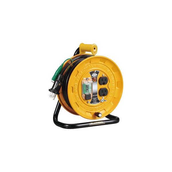 在庫状況：お取り寄せ/取引先在庫あり3日〜5日で出荷/◆10m仕様のプロ向小型リールです。◆小型なので事務所内の軽微な作業に便利です。/[BJ3101Kハタヤ]