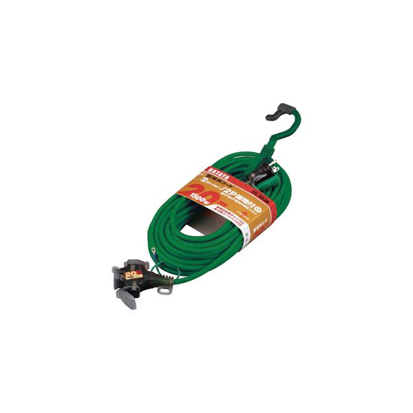 在庫状況：お取り寄せ/取引先在庫あり3日〜5日で出荷/◆コンセント防じんキャップ付です。◆電源パイロットランプ付トリプルコンセント付です。◆接地付で安全です。/[SX203KGハタヤ]