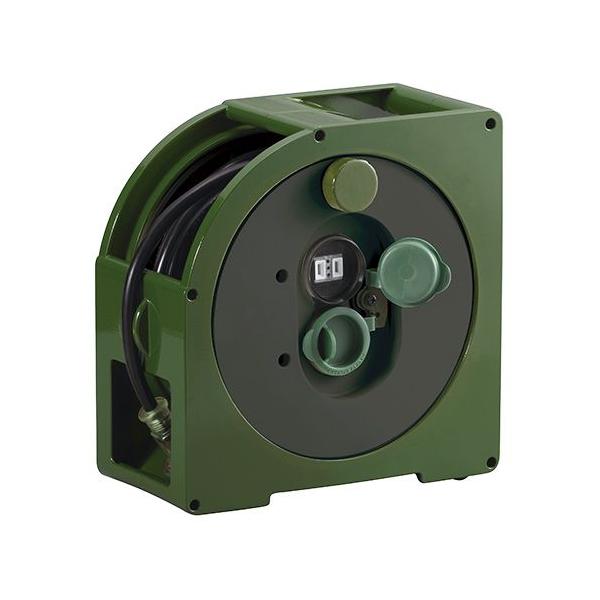 在庫状況：在庫あり/※1500Wまで使用する場合は、電線を全長引出して下さい。◆インテリアに馴染むカラーで屋内に収納しやすいコンパクトサイズなのに、DIYやガーデニング用の出力の高い電動工具でも使える屋外用コードリール◆高圧洗浄機やヘッジト...