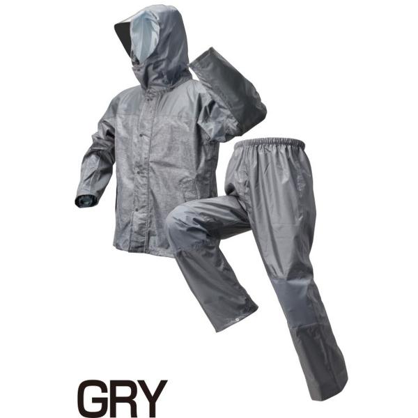 在庫状況：お取り寄せ/お届け：約1週間/◆ヒトの動きを考えた、部分ストレッチ合羽!◆背中・膝など作業時に突っ張る部位には透湿性ストレッチ生地を採用し、他の部位には耐水性＆透湿性に特化した生地を使用◆上着は、水の侵入を防ぐ前たて、手袋使用時に...