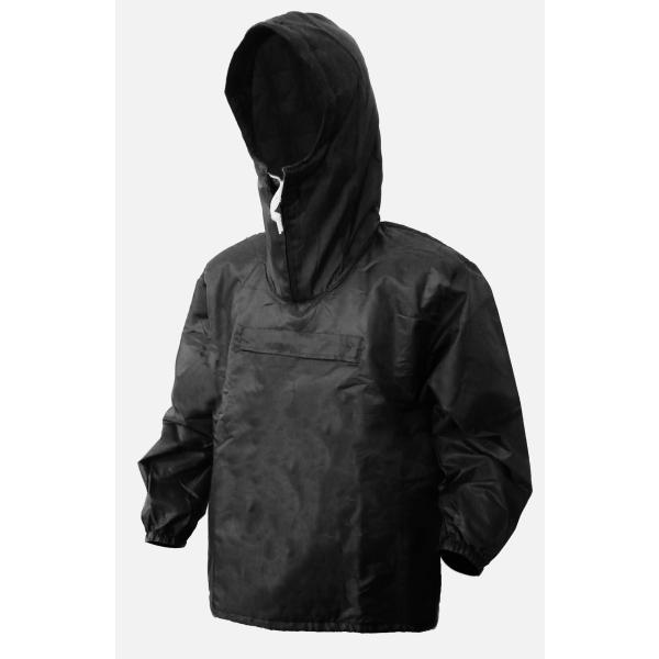 在庫状況：お取り寄せ/お届け：約1週間/◆保温性抜群のフード付セミキルトヤッケです◆フード部分もキルト入りでかぶった時も暖かい!◆ちょっとした小物入れに便利な、ファスナー付胸ポケット/[NO3200BLKM]