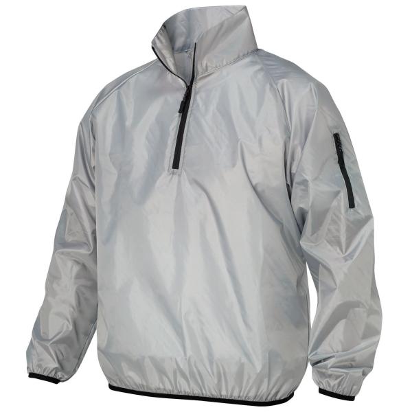 在庫状況：お取り寄せ/お届け：約2週間/◆(フードなし)のハーフジップヤッケ(ハイネック)です。◆左手部分に小物収納に便利なファスナー付ポケットを配置しています。◆肩や腕が動かしやすい、ラグラン袖を採用！/[NO15GRYM]