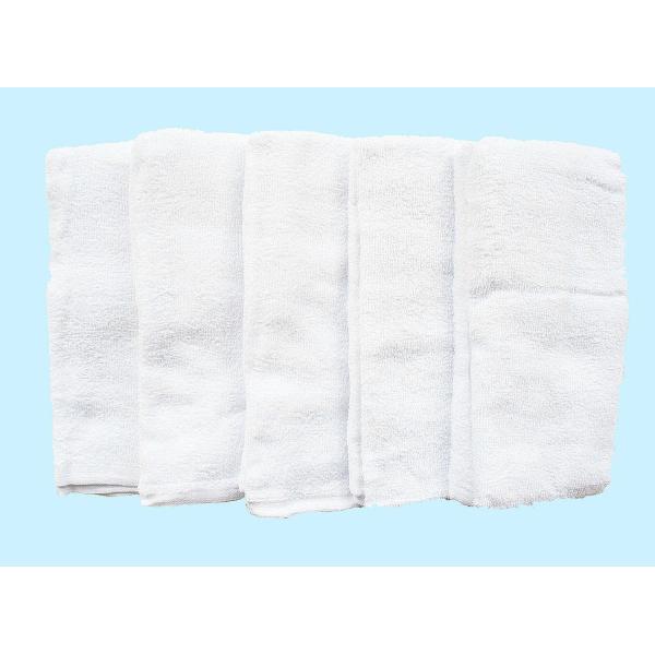 在庫状況：お取り寄せ/お届け：約1週間/◆お得な5枚組セット◆綿100％だから、汗を素早く吸収＆肌触りも柔らかい!◆長さ約100cmで頭や首にも巻きやすいロングタイプ/[NO9930WH]