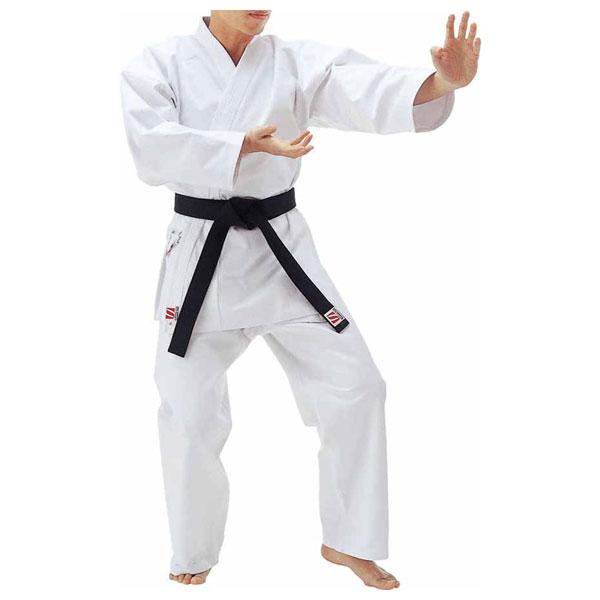 在庫状況：お取り寄せ/3日〜8日で出荷/※画像は使用イメージです。帯は別売りです。◆師範・有段者向けの空手着セットです◆内外紐付◆防縮加工/[HYKR1N3]