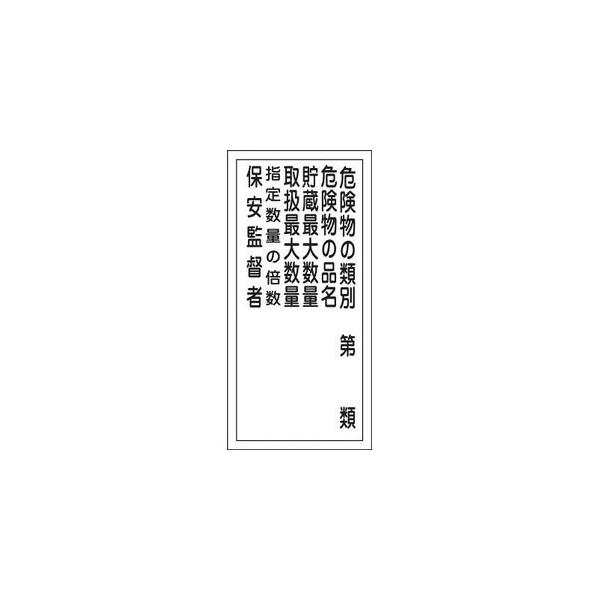 在庫状況：お取り寄せ/取引先在庫あり3日〜5日で出荷/◆危険物の規制に関する規則および火災予防条例に基づく標識です。/[052016ミドリジユウジ]