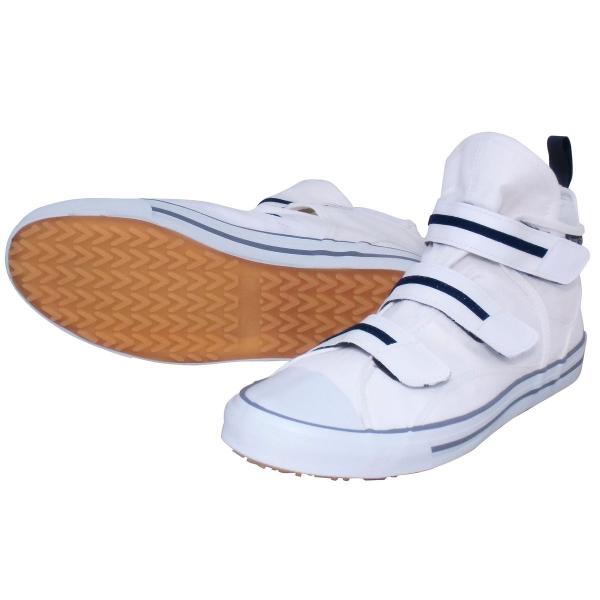 在庫状況：お取り寄せ/お届け：約1週間/◆耐滑・クッション性に優れたハイパーVソール搭載の高所用作業靴◆ミドルカット＆マジック仕様で、足首をガッチリ固定できるので屋根・高所作業に最適!◆高い耐滑性能があり、水や油など滑りやすい場所での作業で...