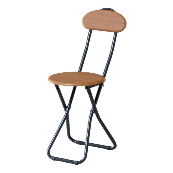 在庫状況：お取り寄せ/7日〜10日で出荷/◆座面、背もたれは木目調の折り畳みイス◆意図せぬ可動を止めるロック機能付き/[KOEKIPFCM17BR]