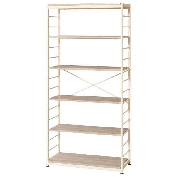 在庫状況：お取り寄せ/7日〜10日で出荷/◆木目をリアルに再現したPVCを使用し、スチールフレームを組み合わせたオープンラックです◆棚板は115mmピッチで高さ調整が可能です◆天板、底板は固定になります・組立：お客様組立/[KOEKIVKR...