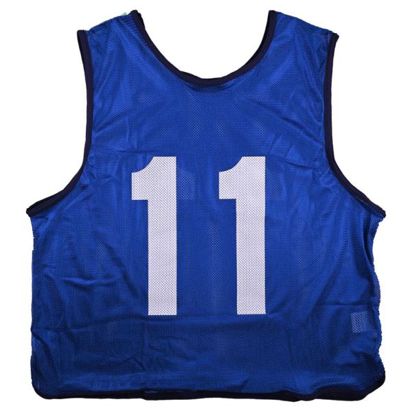 在庫状況：お取り寄せ/※画像はNo.11を使用しておりますが、こちらの商品はカラー・青のNo.19です。◆数字の視認性がいいエバニューのビブス 【ジュニアサイズ】◆球技におけるゲームベストに限らず用途が広がる◆運動会の決勝審判係でも大活躍/...